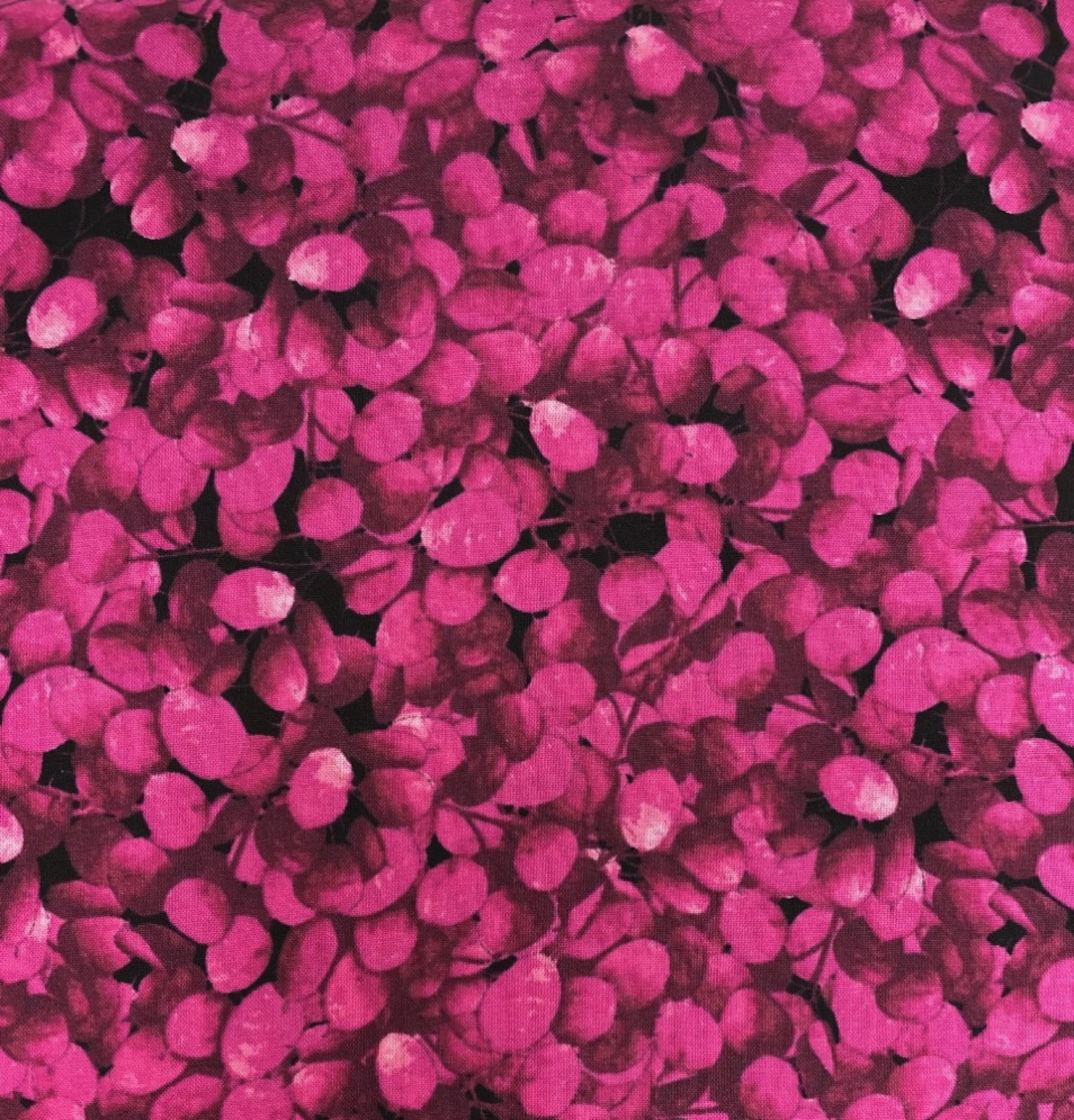 Clothworks~flower Power~petals~raspberry~cotton Fabric by the Yard or ...