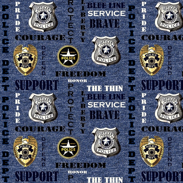 Police Fabric - Etsy