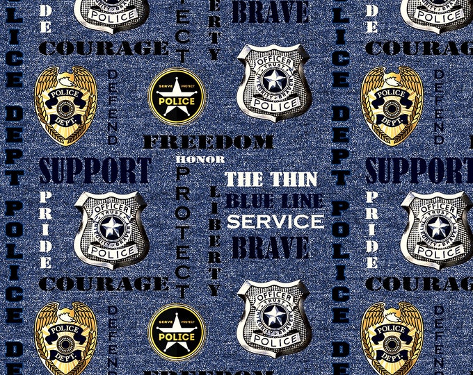 Police Badge Fabric Micro Scale Police Badge by Littlearrowdesign ...