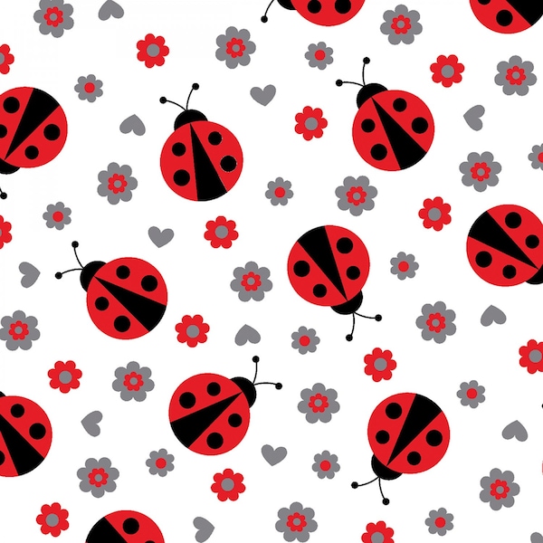 Ladybug Fabric - Etsy