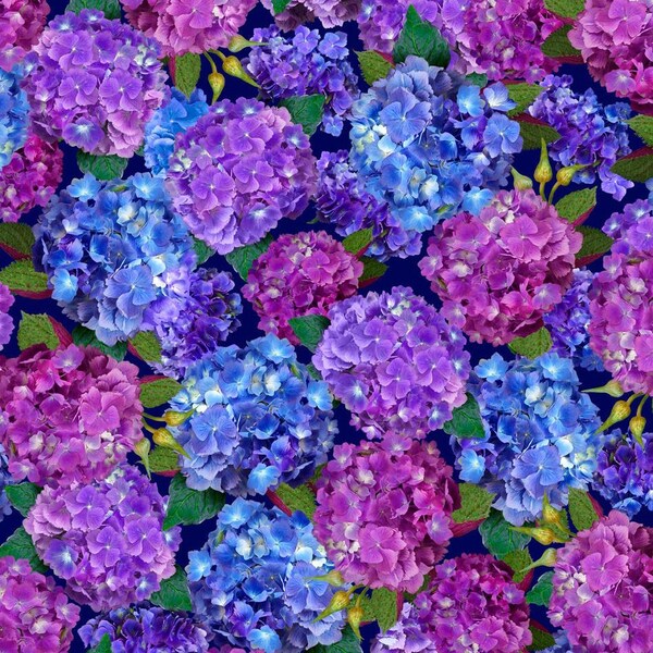 Hydrangea Fabric - Etsy