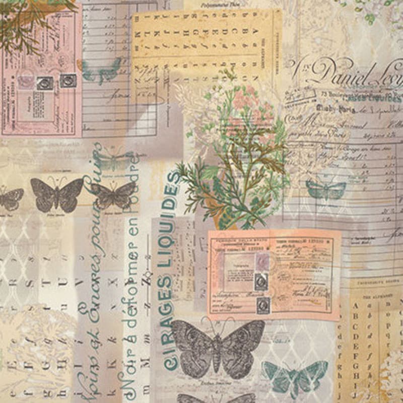 Tim Holtz Text Fabric - Etsy UK