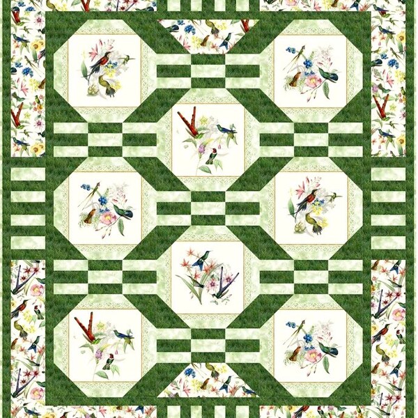 Hummingbird Quilt - Etsy