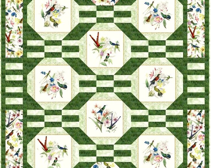 Quilt Kit~hummingbird Connections~48" X 56" Hummingbird Heaven Block ...