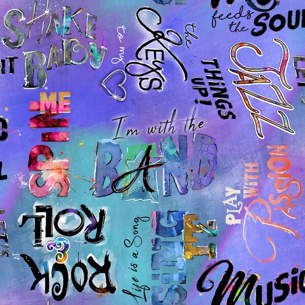 Music Fabric - Etsy
