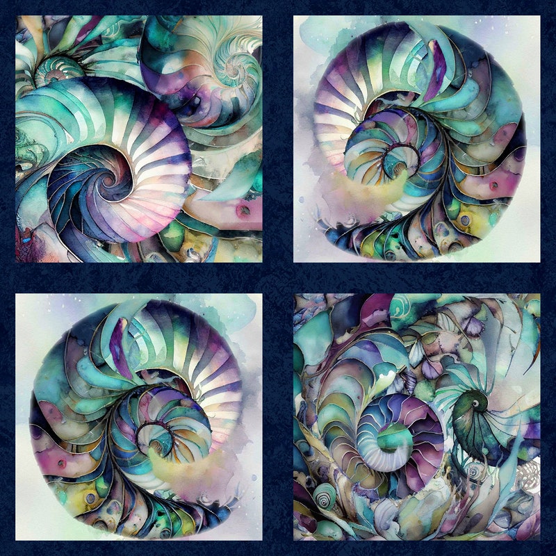 Nautilus Fabric - Etsy