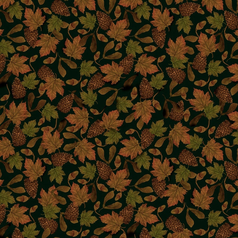 Acorn Forest Fabric - Etsy