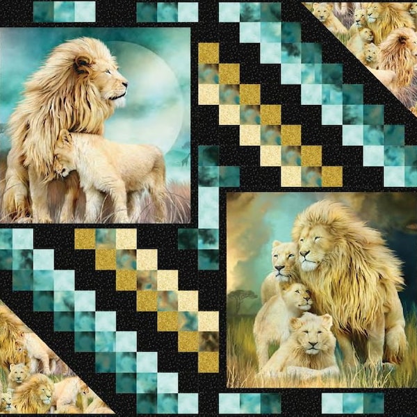 Lion Quilt Pattern - Etsy