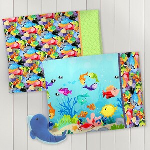 Susybee~under the Sea~37" Sea Creature Panel~multi~cotton Fabric by the ...