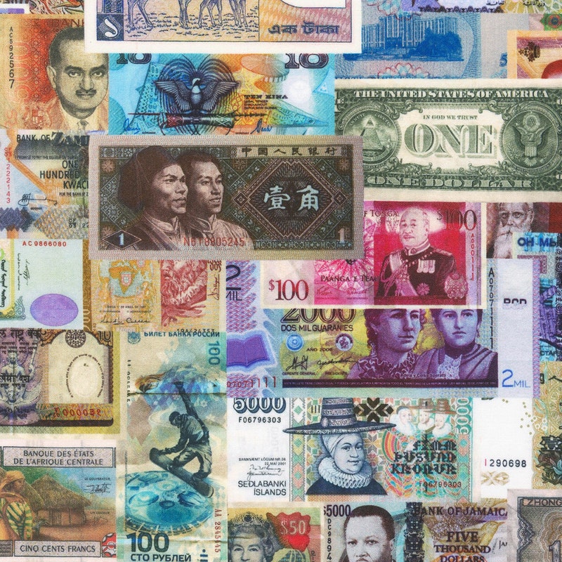 Money Print Fabric - Etsy Canada