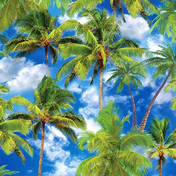 Palm Tree Fabric - Etsy