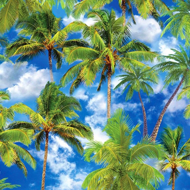 Palm Tree Fabric - Etsy