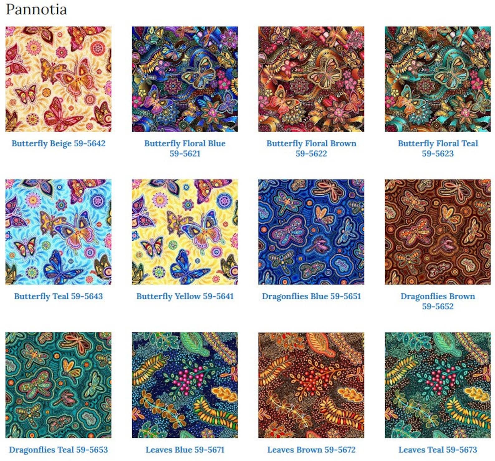 Oasis Fabrics Pannotia Leaves Digital Print Blue - Etsy