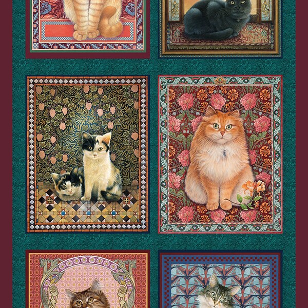 Fabric Panel Cats - Etsy