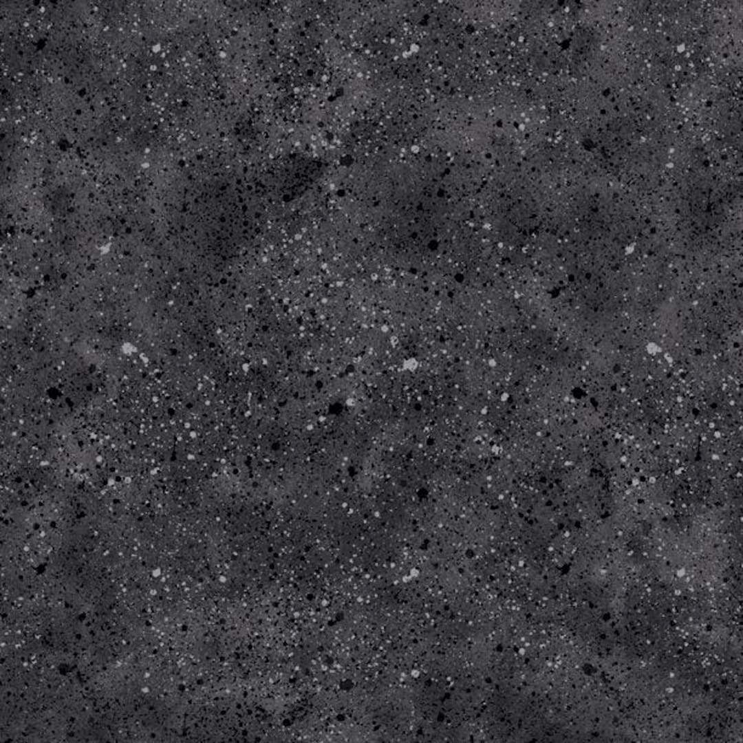 Wilmington Prints Essentials Basics Spatter Texture Dark Asphalt Grey ...