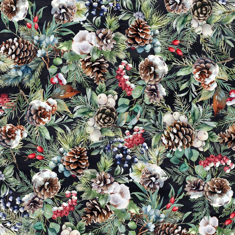 Winter Print Fabric - Etsy