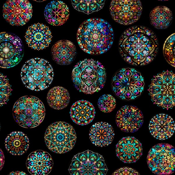 Stained Glass Fabric - Etsy