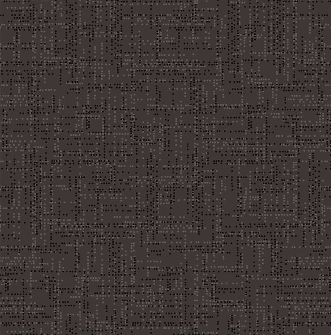 Patrick Lose~dot Matrix~dotted Grids~charcoal~cotton Fabric by the Yard ...