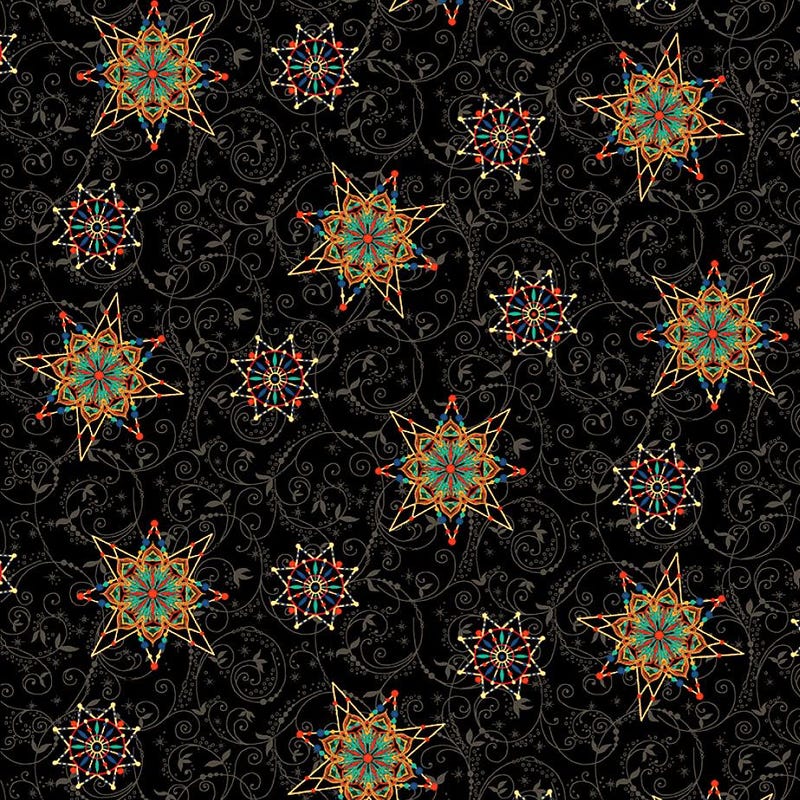 Black Sun Moon Fabric - Etsy