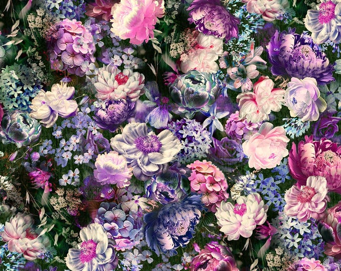 Eob~hoffman~serene Daydream~leaves~digital~autumn~cotton Fabric by the ...