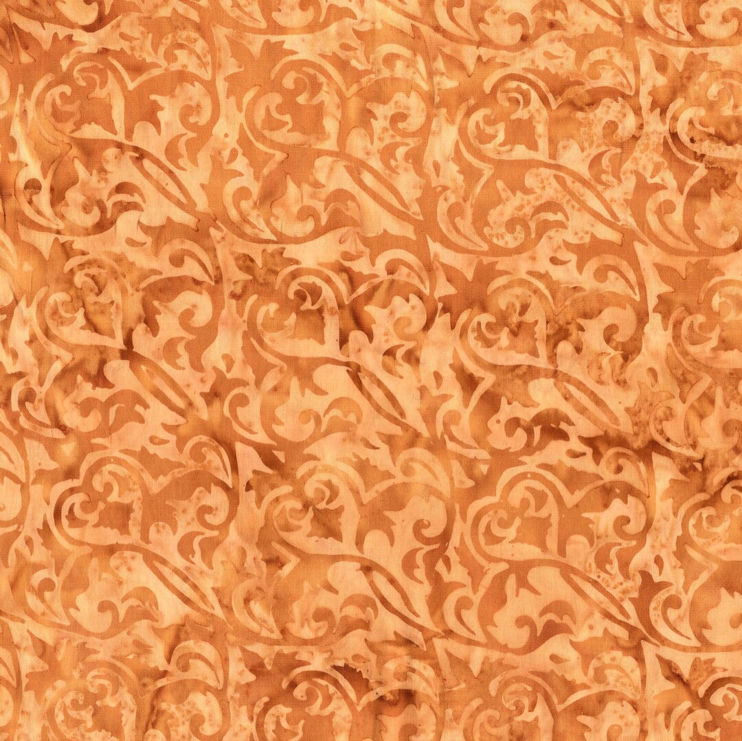 Island Batik Kings Castle Fabric by Kathy Engle Foulard Design in Gold ...