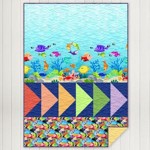 Susybee~under the Sea~37" Sea Creature Panel~multi~cotton Fabric by the ...