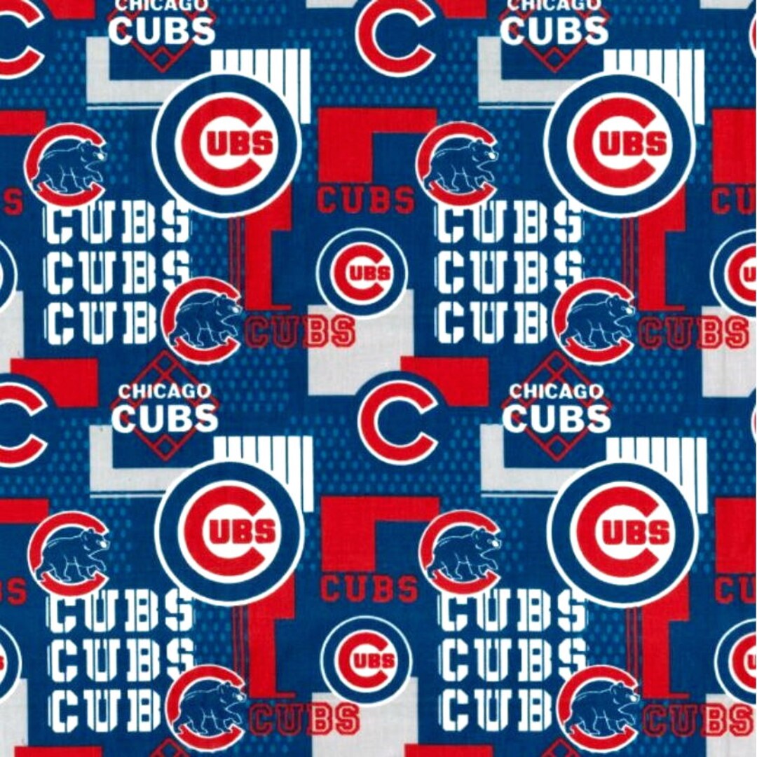 Fabric Traditions Major League Baseball Chicago Cubs 60" Wide ...