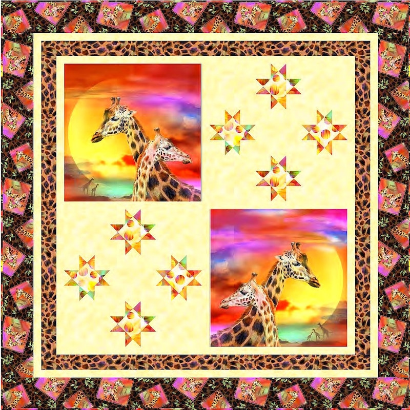 Giraffe Quilt - Etsy