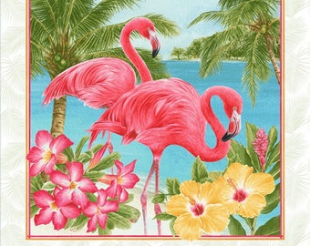Pink Flamingo Panel - Etsy