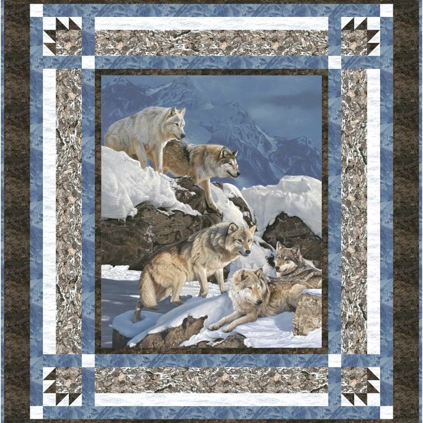 Wolf Quilt Pattern - Etsy