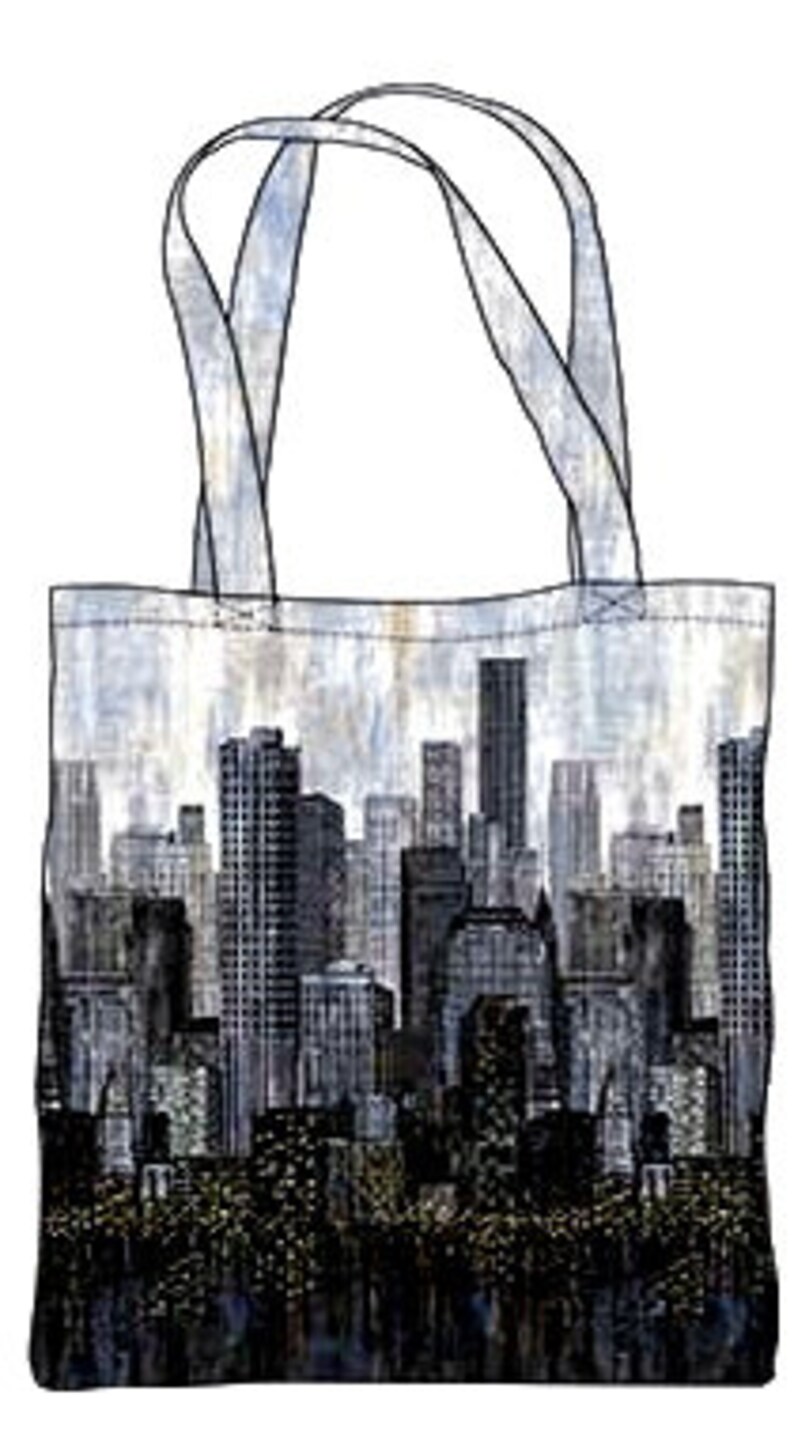 Northcott City Lights 24 Easy Sew Canvas Tote Bag - Etsy