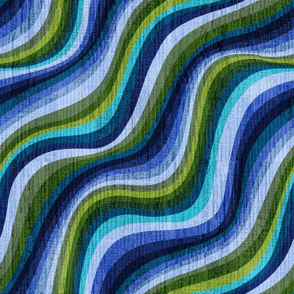 Wavy Stripe Fabric - Etsy