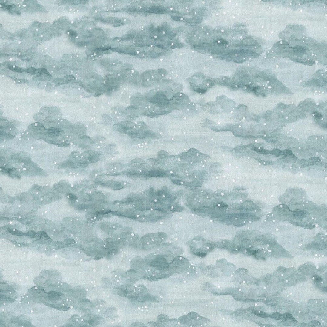 Studio E Hazy Shade of Winter Clouds Ice Cotton Fabric by the Yard or ...