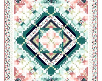 Quilt Kit~blue Smoke~95" X 105.5" Blues and Grays Batik Queen Size ...