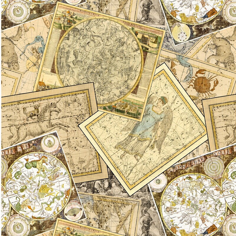 Map Fabric - Etsy