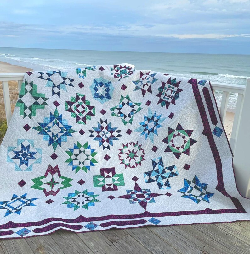 Quilt Kit~symphony~91" X 91" Squiggles Dots and Lines Island Batik ...