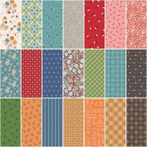 Riley Blake~autumn by Lori Holt~kerchief~raisin~cotton Fabric by the Yard or Select Length ...