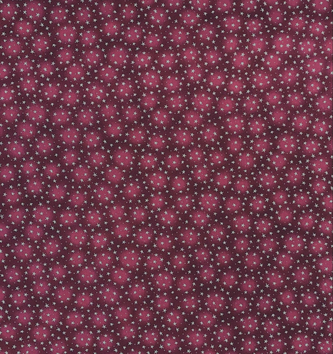 Blank Quilting~starlet~small Stars~berry~cotton Fabric by the Yard or ...