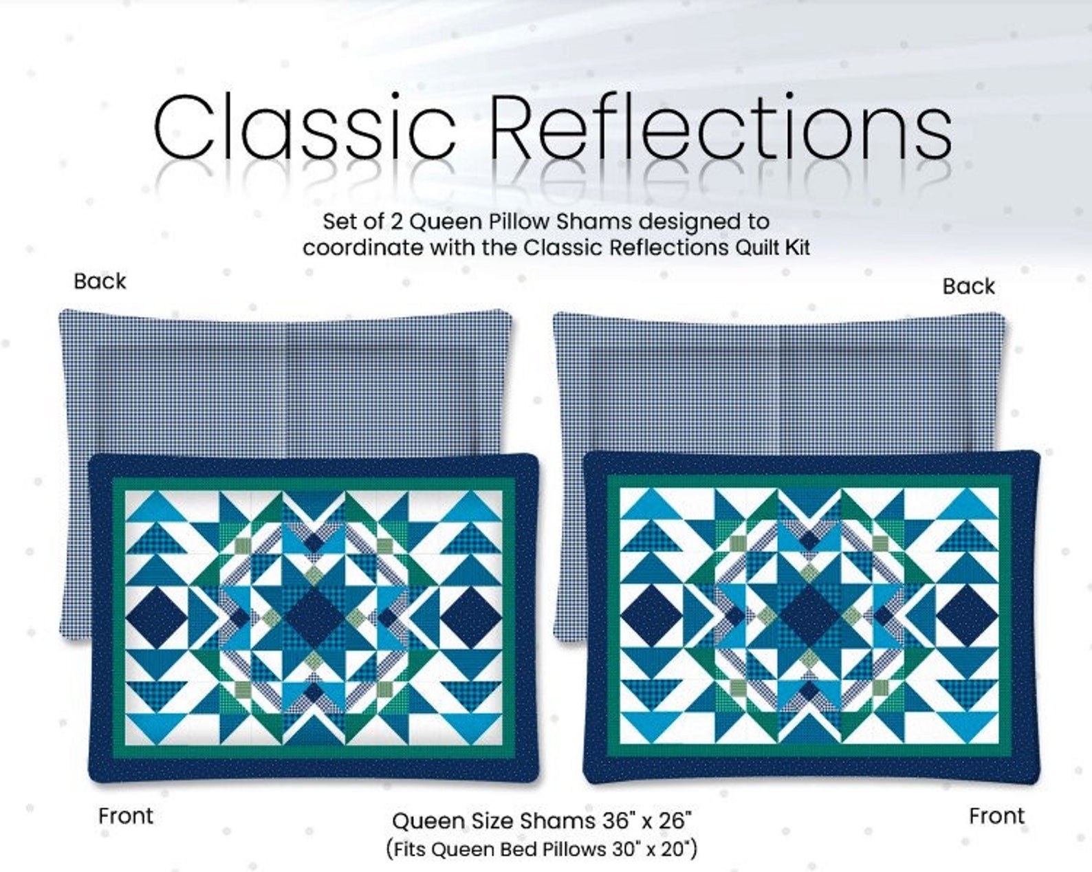 Quilt Kit~classic Reflections~84" X 84" Essentials Classics Full/queen ...