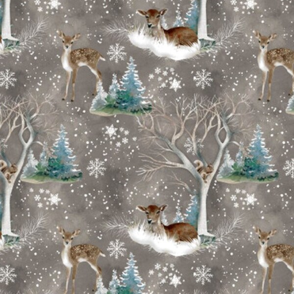 Fawn Print Fabric - Etsy