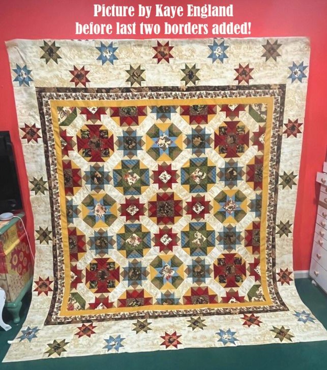 Quilt Kit~countryside by Kaye England~95" X 107" Traditional Floral ...