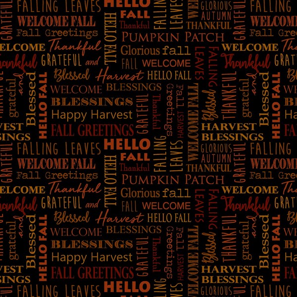 Hello Harvest Fabric - Etsy
