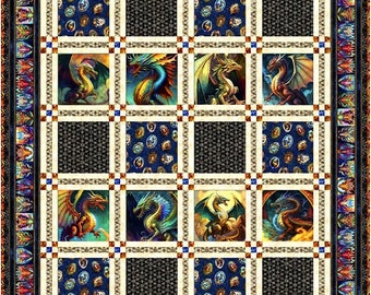 Quilt Kit~american Spirit~59" X 71" American Eagle Block Throw Quilt ...