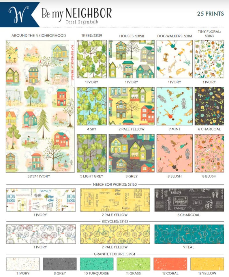 Windham Fabrics Be My Neighbor Words Charcoal Cotton - Etsy