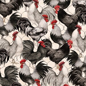 Quilt Kit~proud Rooster~41" X 41" Rooster Block Table Topper Quilt (includes Fabric for Top of ...