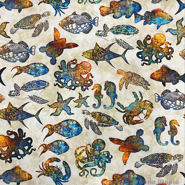 Sealife Fabric - Etsy