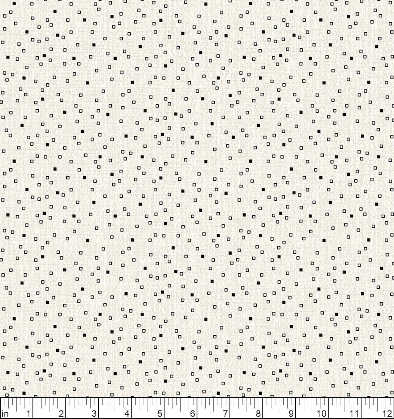 Northcott Haberdashery Tiny Dots Light Gray Printed Cotton Flannel ...