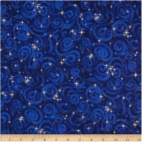 Blue Swirl Fabric - Etsy