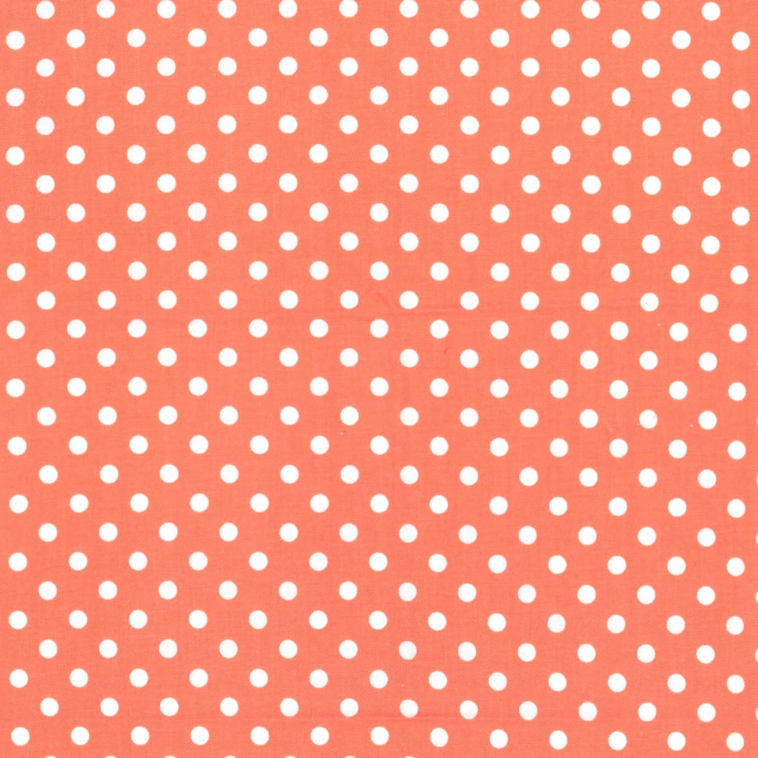 Michael Miller~dumb Dot~3/16" Polka Dots~sherbert/white~cotton Fabric ...