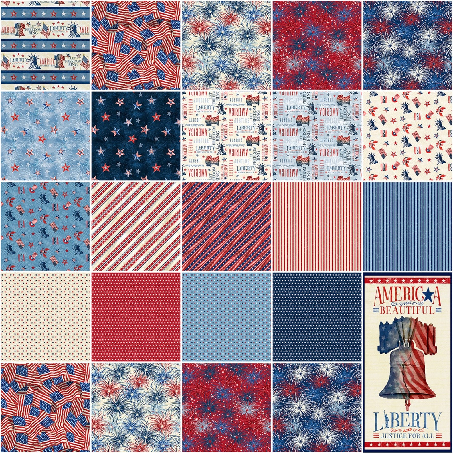 Wilmington Prints Liberty Lane Patriotic Diagonal Stripe - Etsy